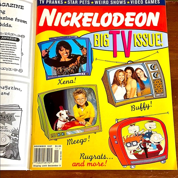 Nickelodeon | Accents | Nickelodeon Magazine Issue November 997 Big Tv ...